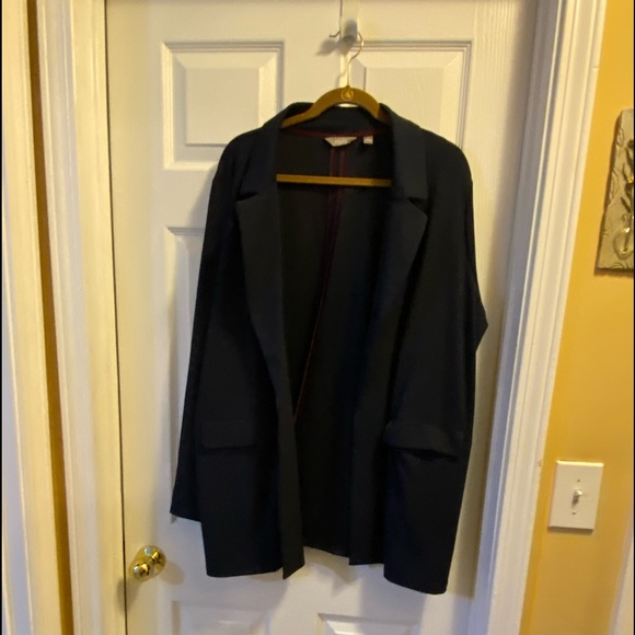 motto | Jackets & Coats | Nwot Blue Navy 2x Motto Long Sleeve Boyfriend ...